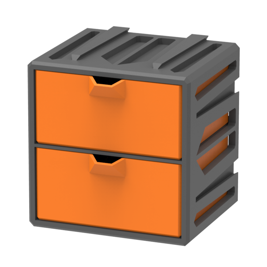 Cube Pro - Cube 2x1 with Drawers – Ashdown Prints