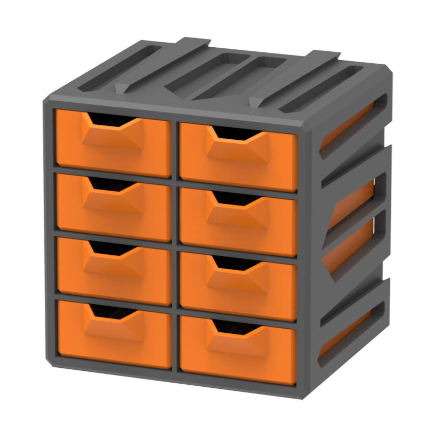 Cube Pro - Cube 4x2 with Drawers – Ashdown Prints